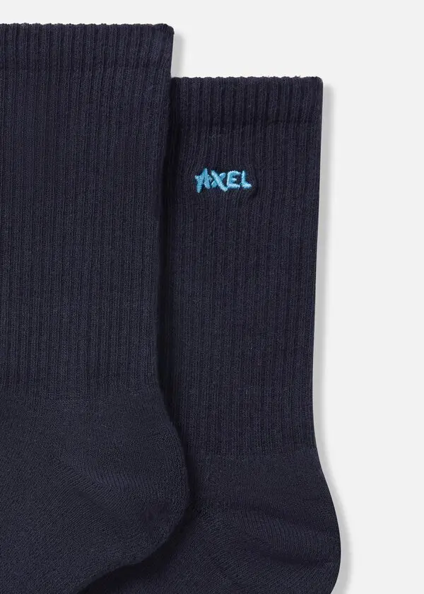 Axel Arigato Crew Socks With Embroidered Logo