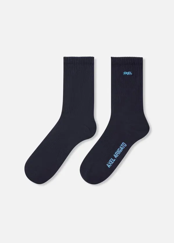 Axel Arigato Crew Socks With Embroidered Logo