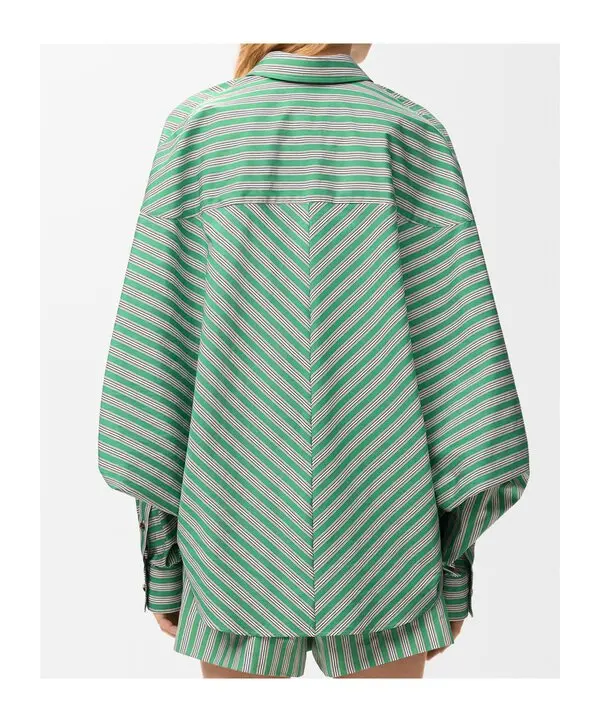 Loewe Striped Embroidered-anagram Shirt