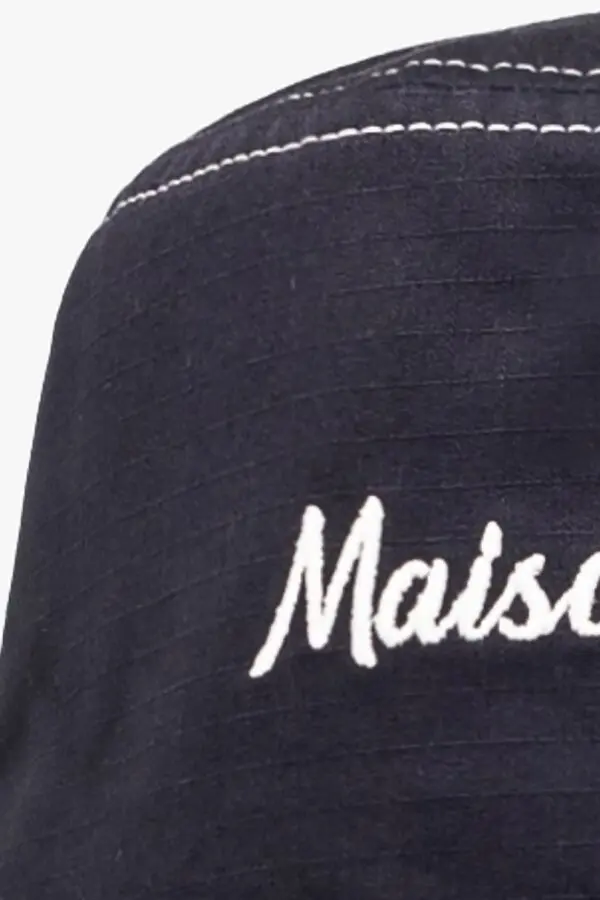 Maison Kitsuné Logo Embroidered Bucket Hat