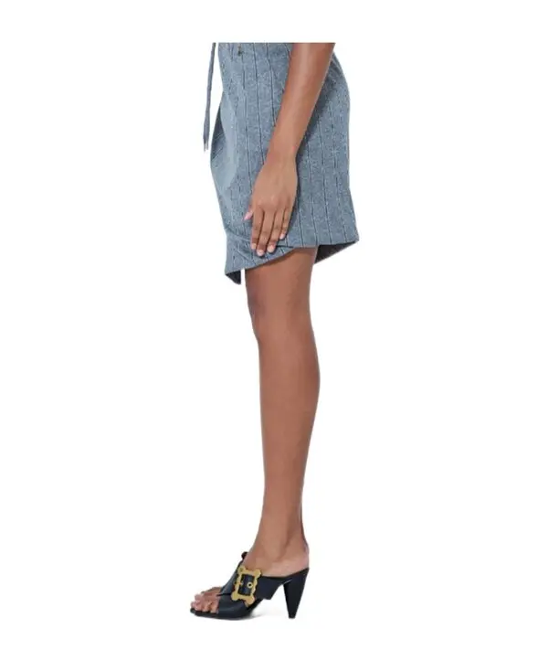 VIVIENNE WESTWOOD Panther Pinstripe Mini Skirt - Grey