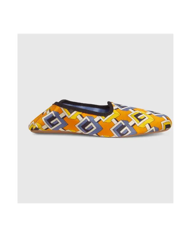 Gucci Geometric G-printed Casual Loafers - Multicolor