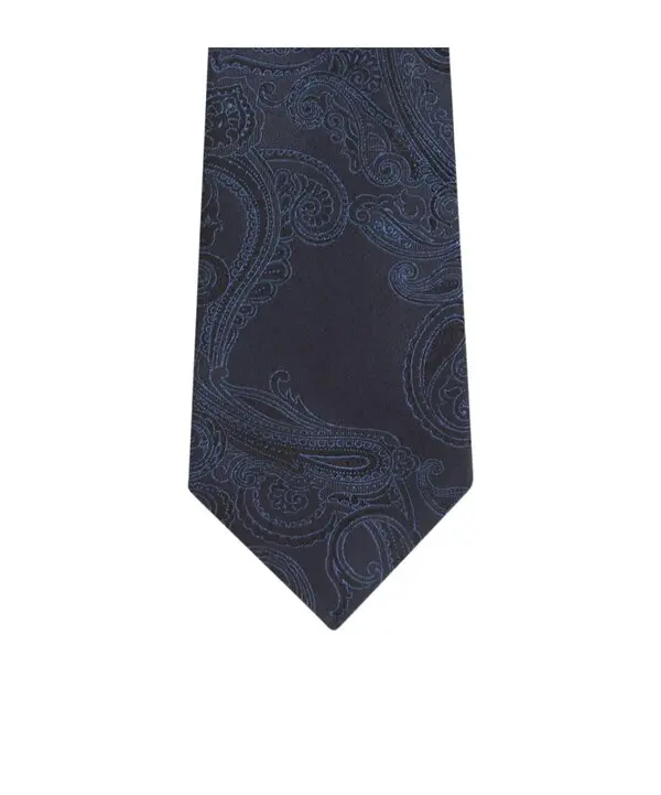 Etro Silk Jacquard Paisley Neck Tie - Blue