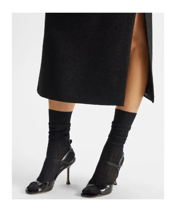 Fendi Hagfish Leather High-heeled Sandals