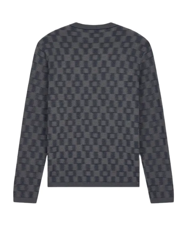 Emporio Armani Textured Knit Crew Neck Sweater