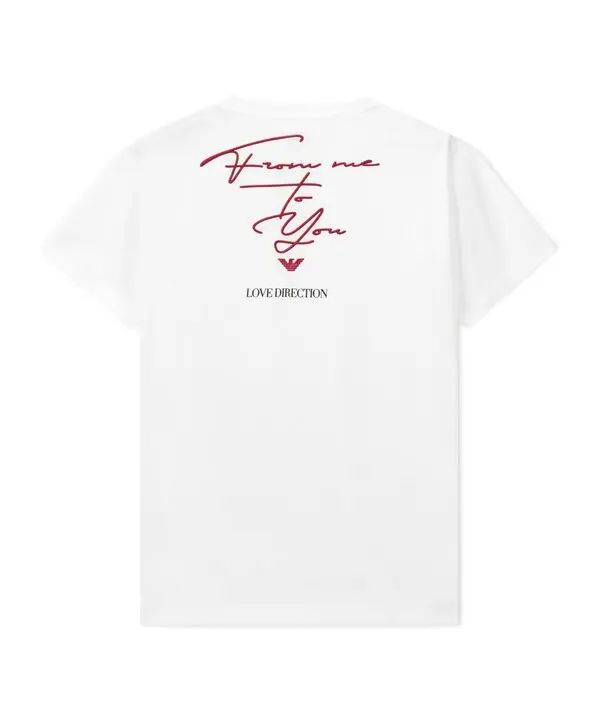 Emporio Armani Mercerized Jersey T-shirt Valentine's Day Capsule