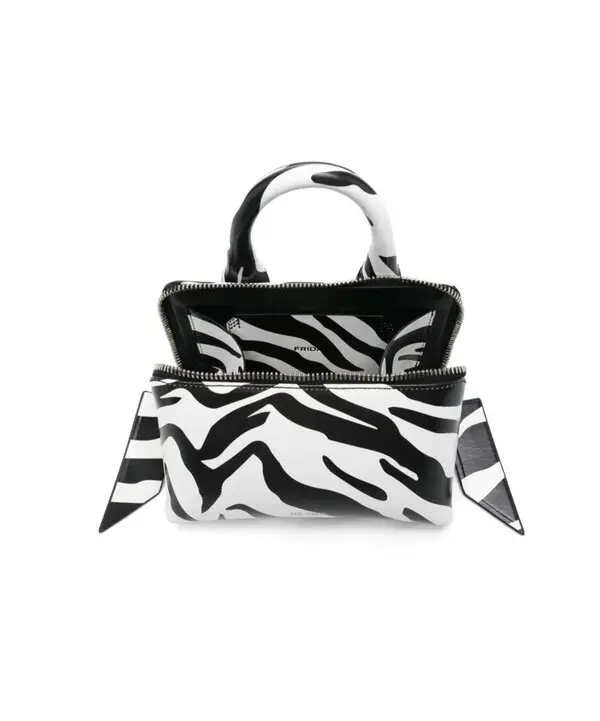 Attico Friday" Handbag - White/black