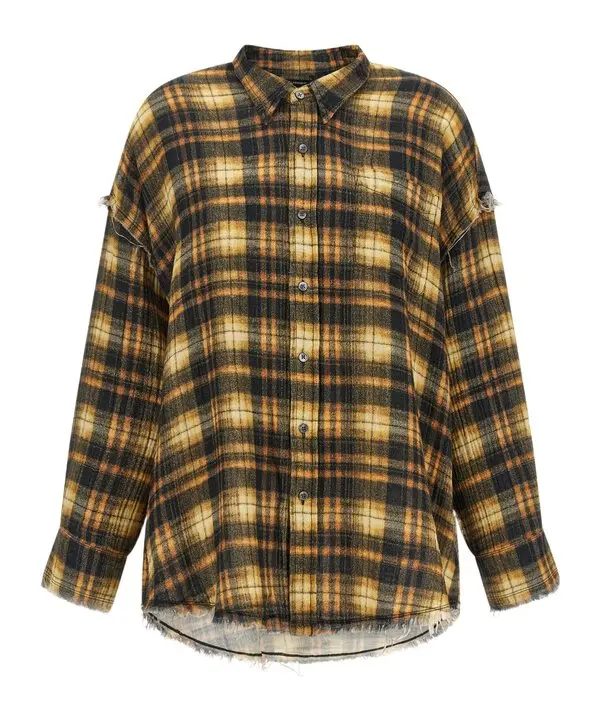 R13 Plaid Shirt - Brown
