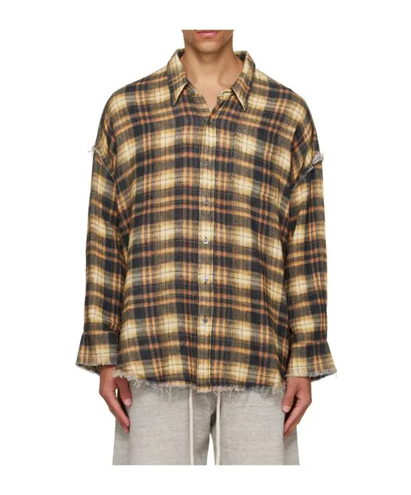 R13 Plaid Shirt - Brown