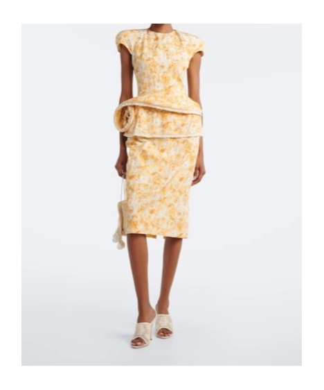 Magda Butrym Floral Blend Midi Dress