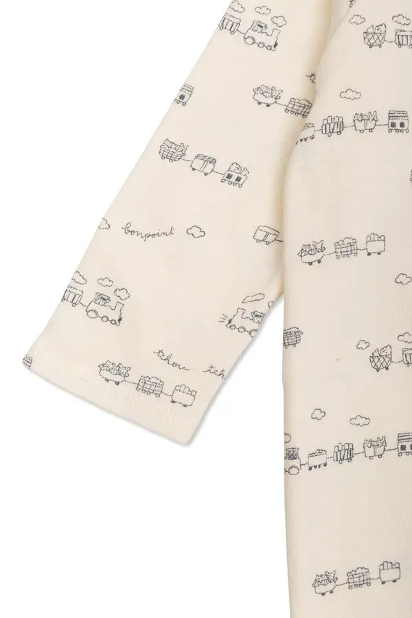 Bonpoint Printed Bodysuit With Pocket