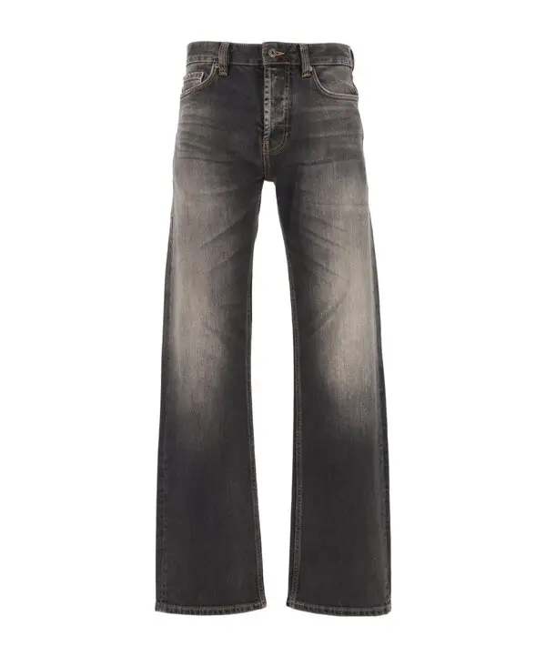 Emporio Armani Straight-leg Belt-loop Jeans - Grey