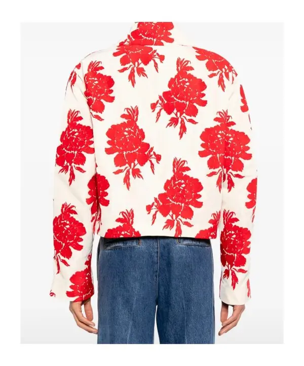 Dries Van Noten Long-sleeved Printed Jacket
