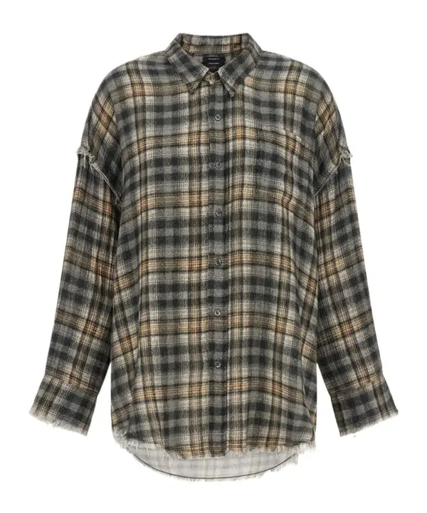 R13 Plaid Long Sleeve Shirt