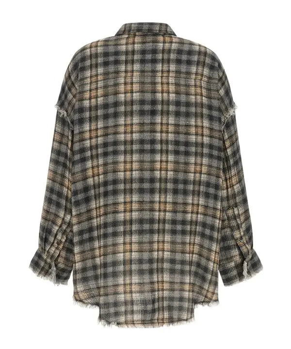 R13 Plaid Long Sleeve Shirt