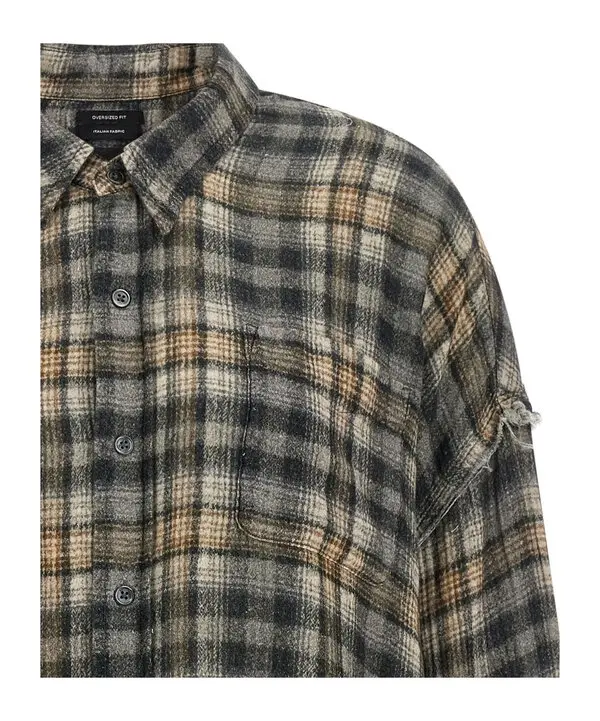 R13 Plaid Long Sleeve Shirt