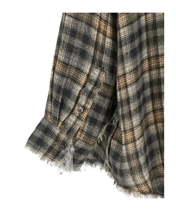 R13 Plaid Long Sleeve Shirt