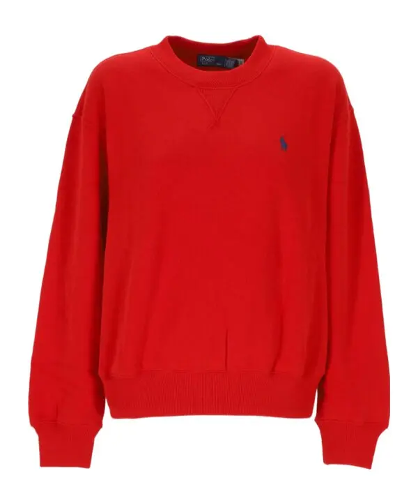 Polo Ralph Lauren Logo Crewneck Sweatshirt - Red