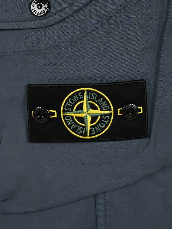 Stone Island Loose-fit Cargo Trousers With Snap Pockets