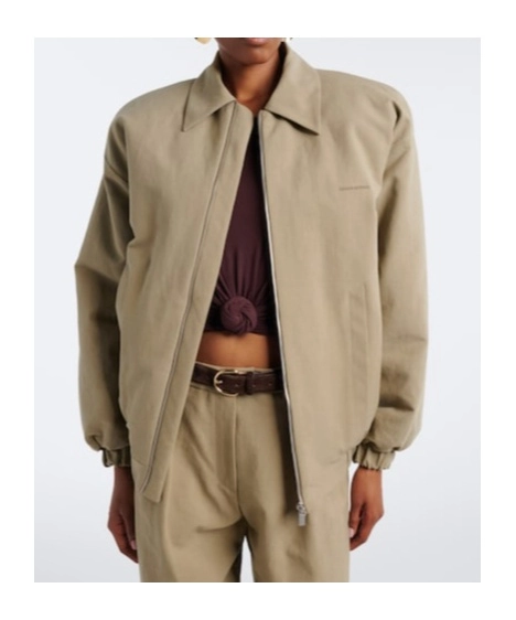 Magda Butrym Cotton Twill Blouson Jacket
