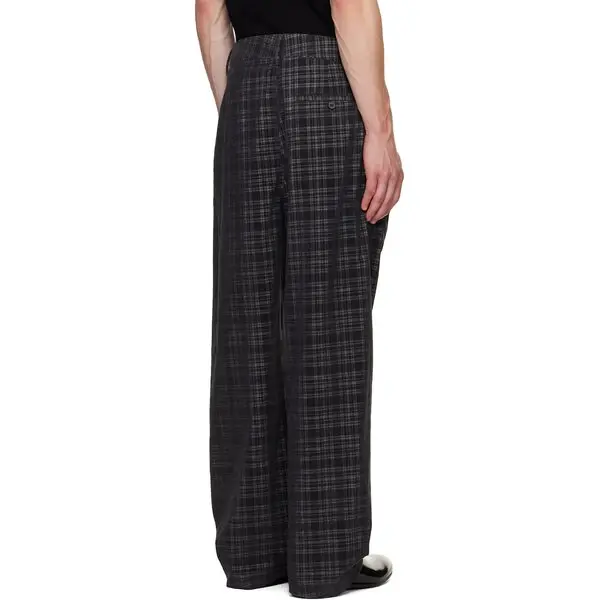 VIVIENNE WESTWOOD Drunken Check Pants - Graphite Color