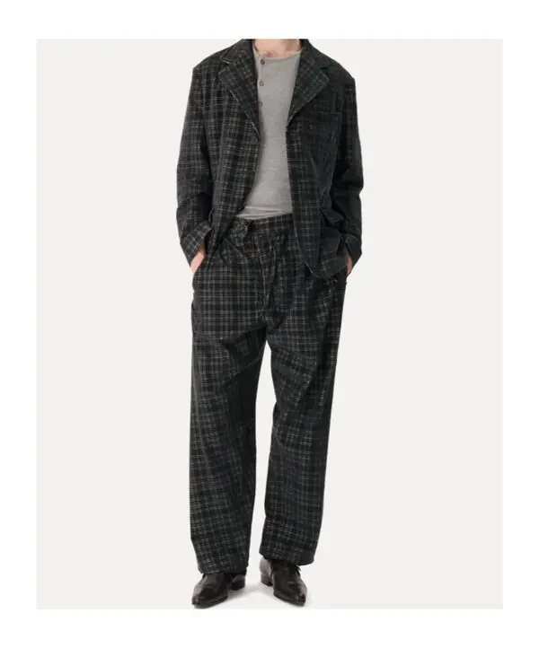 VIVIENNE WESTWOOD Drunken Check Pants - Graphite Color