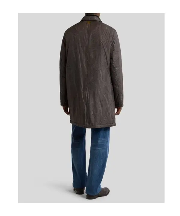 Etro Padded Raincoat With Arnica Motif