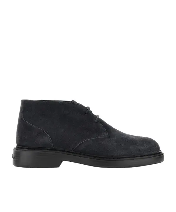 Hogan H704 Suede Lace-up Boots