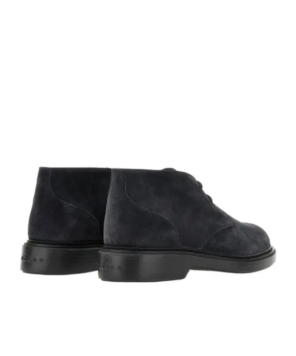Hogan H704 Suede Lace-up Boots