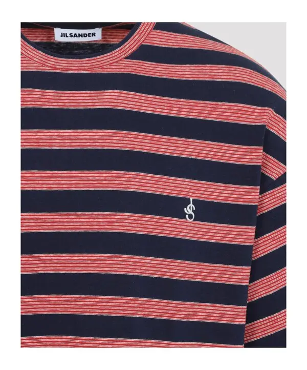 JIL SANDER Striped Crewneck T-shirt - No