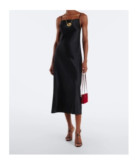 JOSEPH Cloe Silk Satin Midi Dress