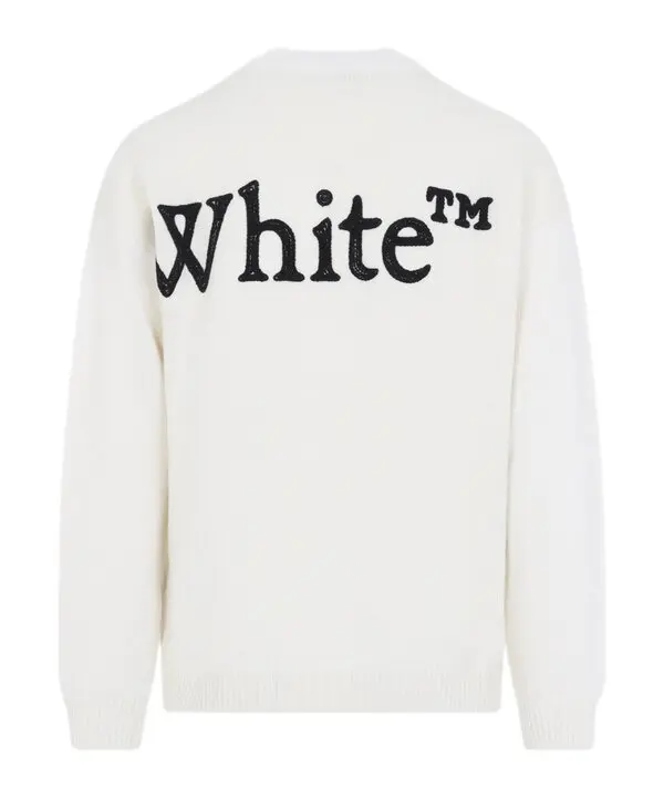 Off-White Long-sleeve Crew-neck Sweater