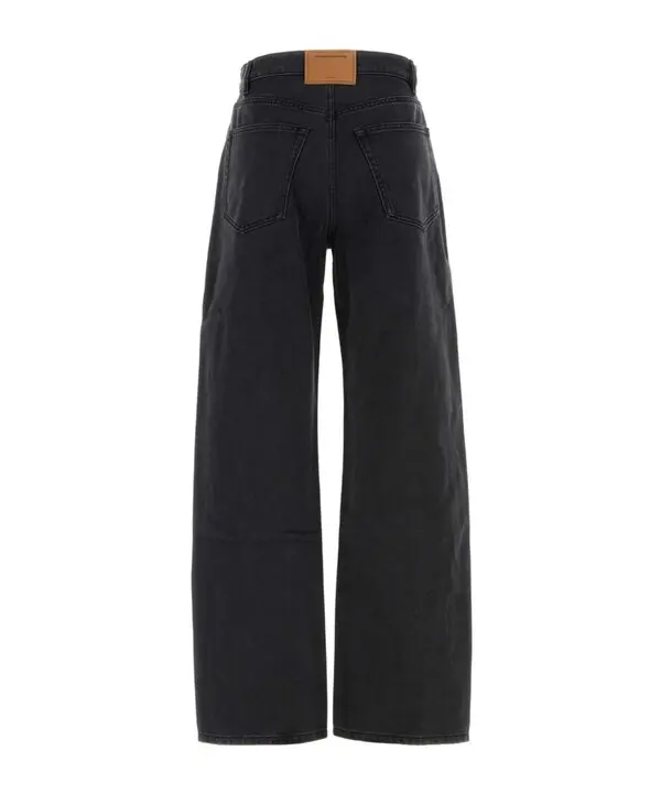 Alexander Wang Hotfix Logo Straight-leg Jeans