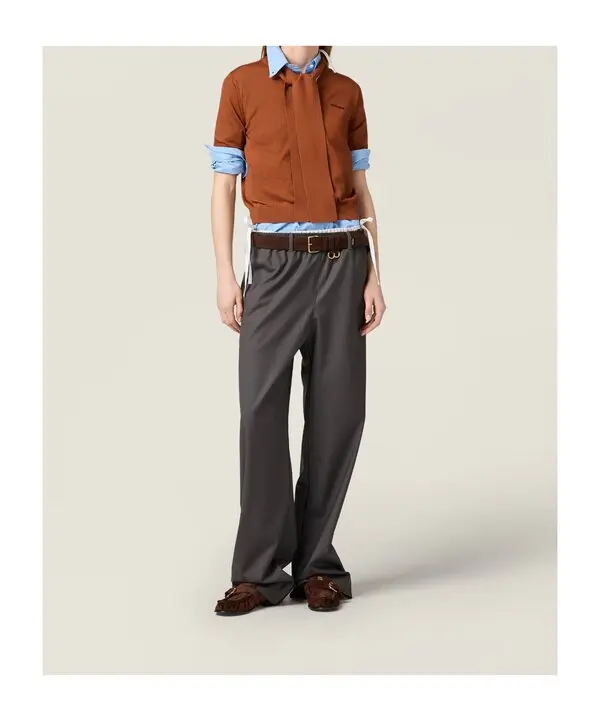 Miu Miu Stretch Wool Pants