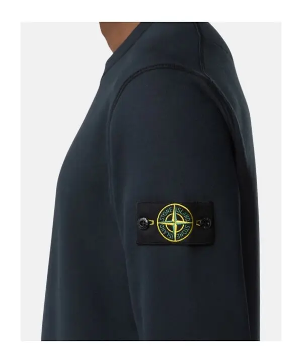 Stone Island Regular-fit Crewneck Sweatshirt With Raglan Sleeves