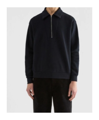 JIL SANDER Cotton Blend Polo Sweatshirt