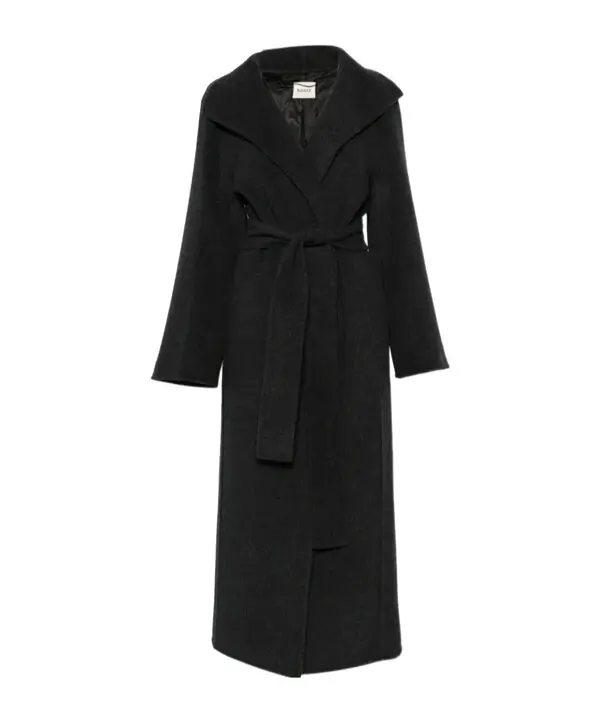Khaite Belted Wool Long Coat - No