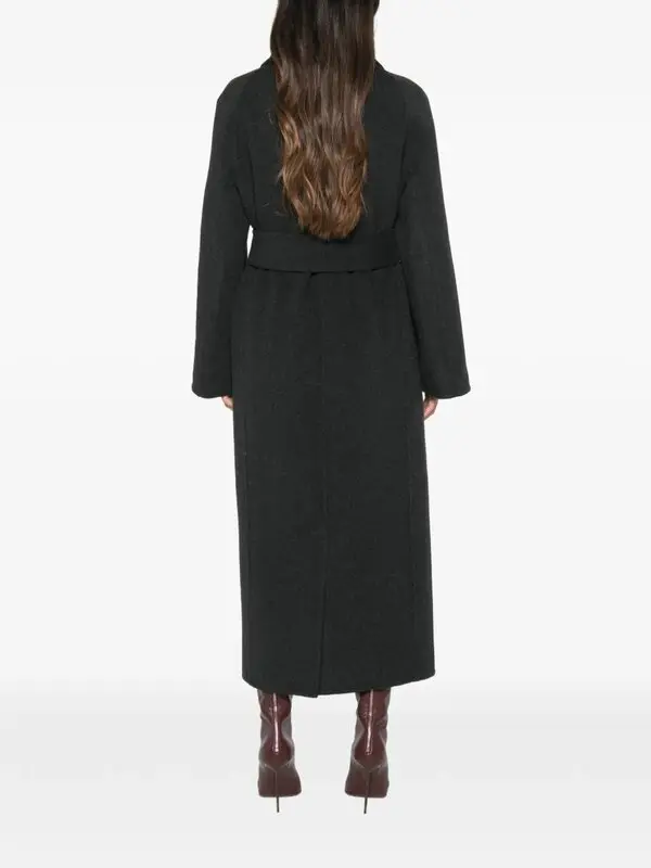 Khaite Belted Wool Long Coat