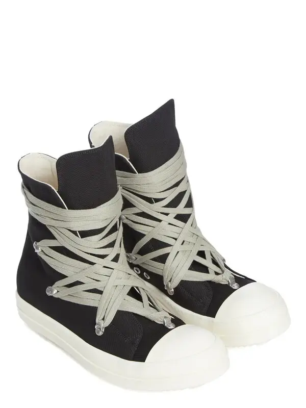 Rick Owens Megalace High Top Sneakers
