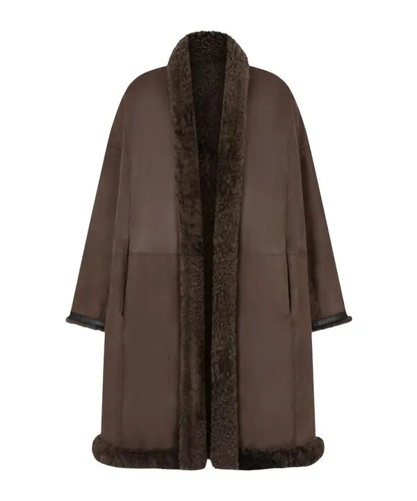TOM FORD Shearling Patchwork Reversible Coat