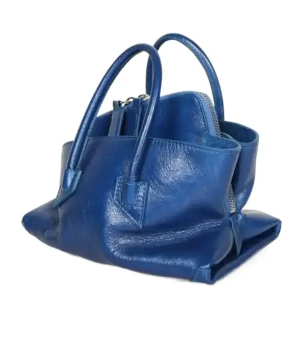 Attico Top Handle Shoulder Bag - Blue