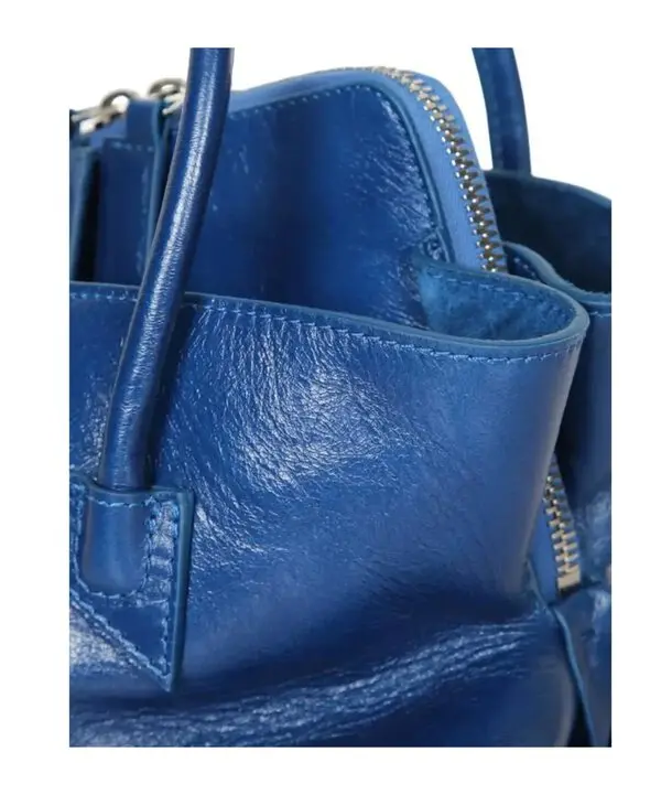 Attico Top Handle Shoulder Bag - Blue