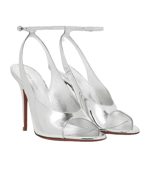 Amina Muaddi Anok Sandal 105 Mirror