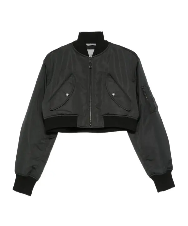 Balenciaga Cropped Bomber Jacket