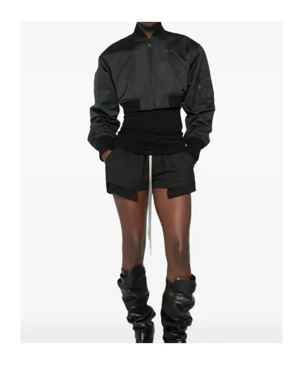 Balenciaga Cropped Bomber Jacket