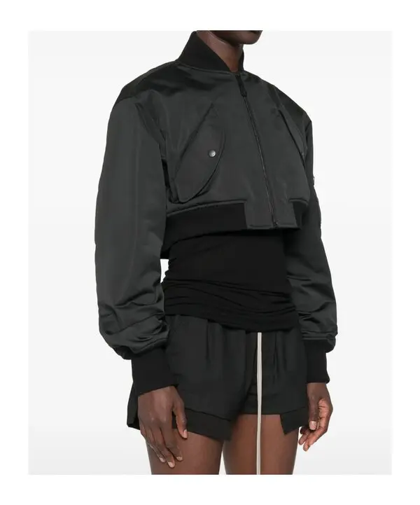 Balenciaga Cropped Bomber Jacket