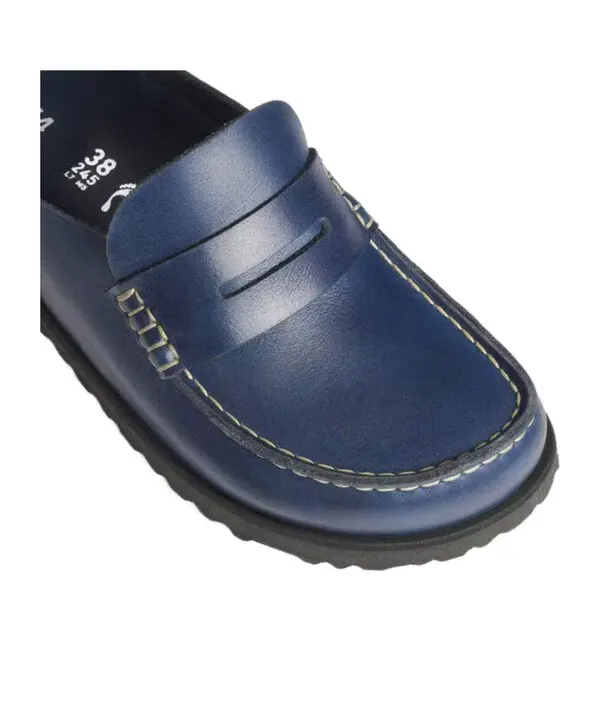BIRKENSTOCK Naples Loafer Mules - Midnight Blue