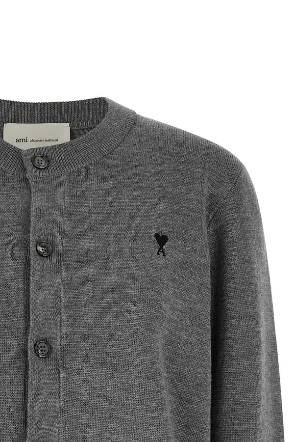AMI Paris De Coeur" Cardigan