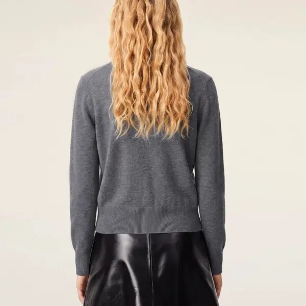 AMI Paris De Coeur Crewneck Cardigan