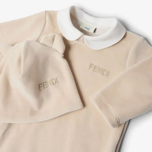 Fendi Babygrow Set With Teddy Bear Motifs